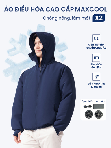 Combo áo điều hòa cao cấp MAXCOOL làm mát, chống nắng UPF 50+