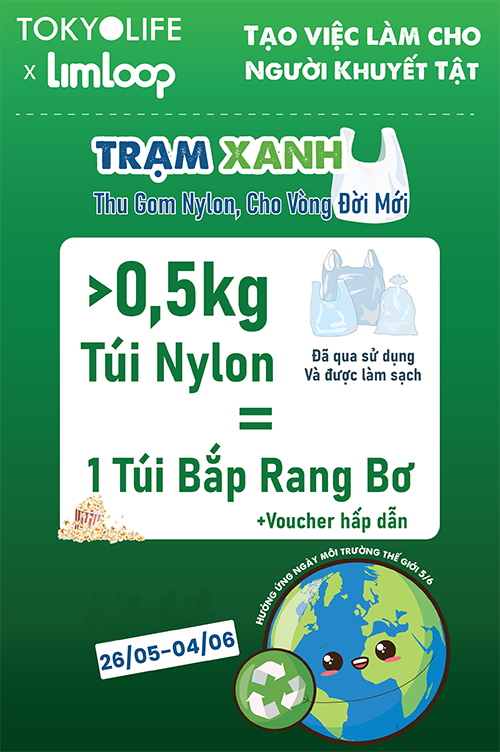 Cùng gom nào, cho trái đất xanh - TokyoLife x Limloop