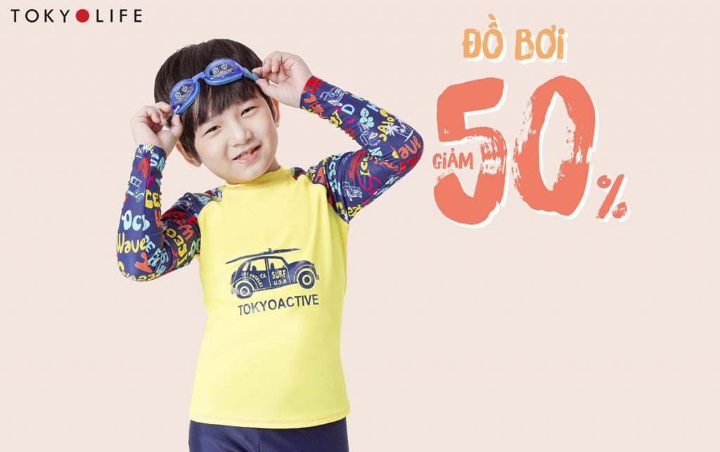 Đồ bơi trẻ em mềm mại chống UV - Giảm giá 50%
