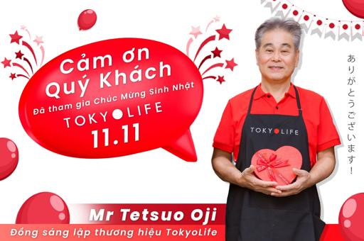 Mr.Tetsuo Oji - Đồng sáng lập thương hiệu TokyoLife Cảm ơn Quý Khách đã tham gia Chúc Mừng Sinh ...